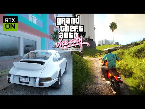 GTA Vice City Next Gen: Best ReShade Preset + CryENB v3 - Ray Tracing Graphics Showcase & Gameplay