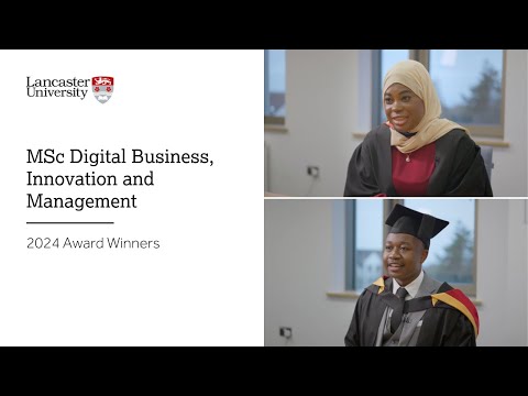 MSc Digital Business, Innovation and Management 2024 award winners