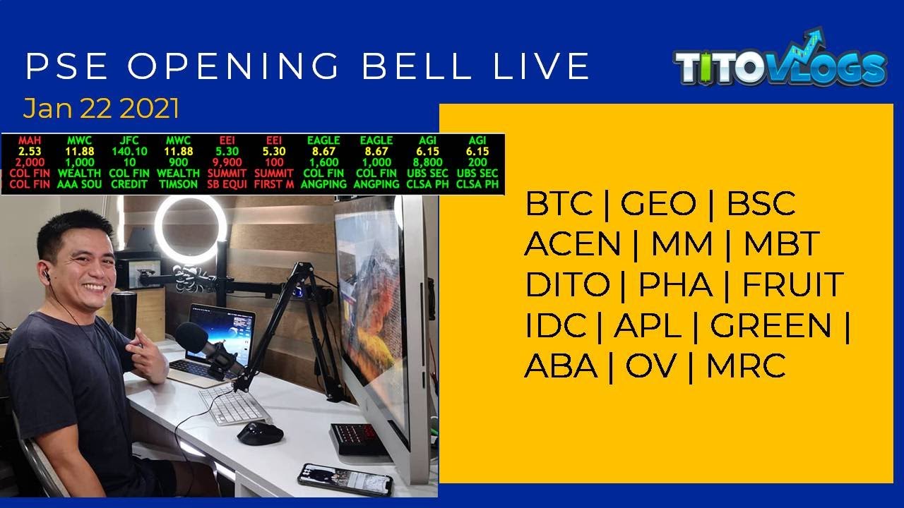 PSE OPENING BELL  LIVE | JANUARY 22 2021