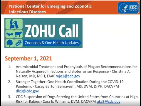 CDC ZOHU Call September 1, 2021