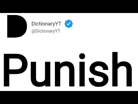 Punish Meaning in English