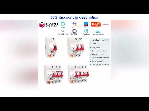 Latest Products You Must Know! Zigbee 1P 2P 3P 4P 10A-125A Wireless Smart Circuit Breaker Timer