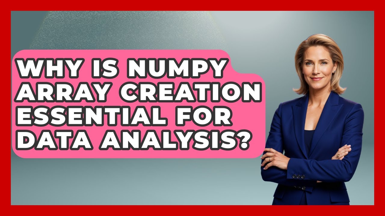 Why Is NumPy Array Creation Essential For Data Analysis? - Python Code School