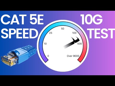 CAT 5E 10G SPEED TEST for Home Server. Cat5e vs Cat6 Cable.