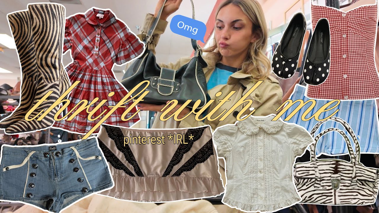 THRIFT WITH ME 🎧🧁🎀 ( how to find *PINTEREST* INSPO in real life)