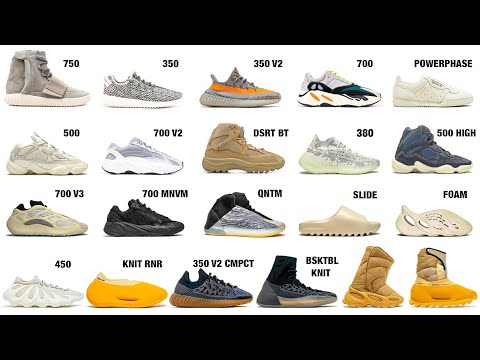Every Yeezy By Adidas