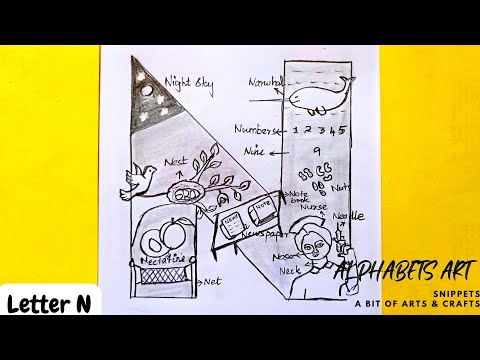 Words that start with N | English Alphabet Letter N | Simple Learning Project for Kids and Adults