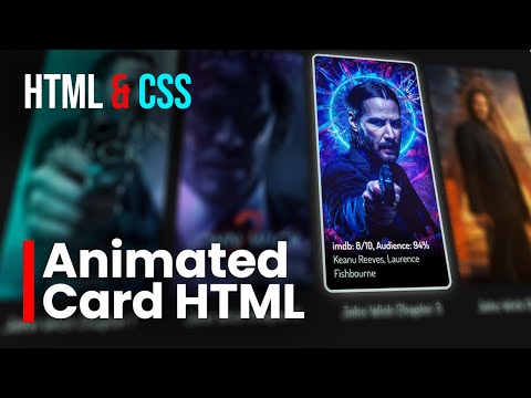 Movie Streaming Website, Hover-Animation using HTML and CSS Tutorial