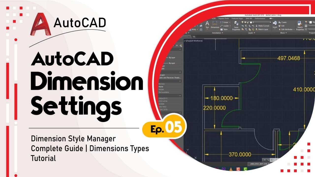 AutoCAD Dimensions Setting | Dimension Style Manager Complete Guide | Dimensions Types Tutorial