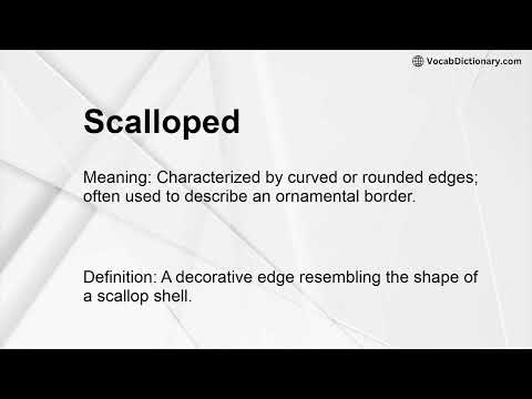 Scalloped Meaning