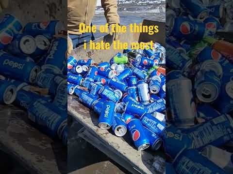 Why I hate cans #scrap #junk #metal #work #scrapyard #cans
