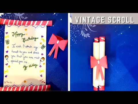 VINTAGE SCROLL DIY | Keep your Valentine's Day gift secret inside a vintage scroll!
