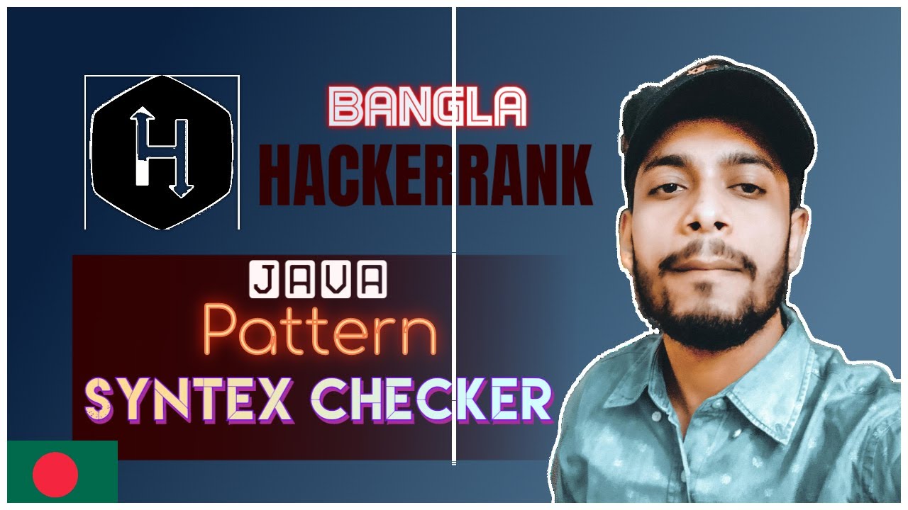 HackerRank java pattern syntex checker | bangla problem solving | the cracker