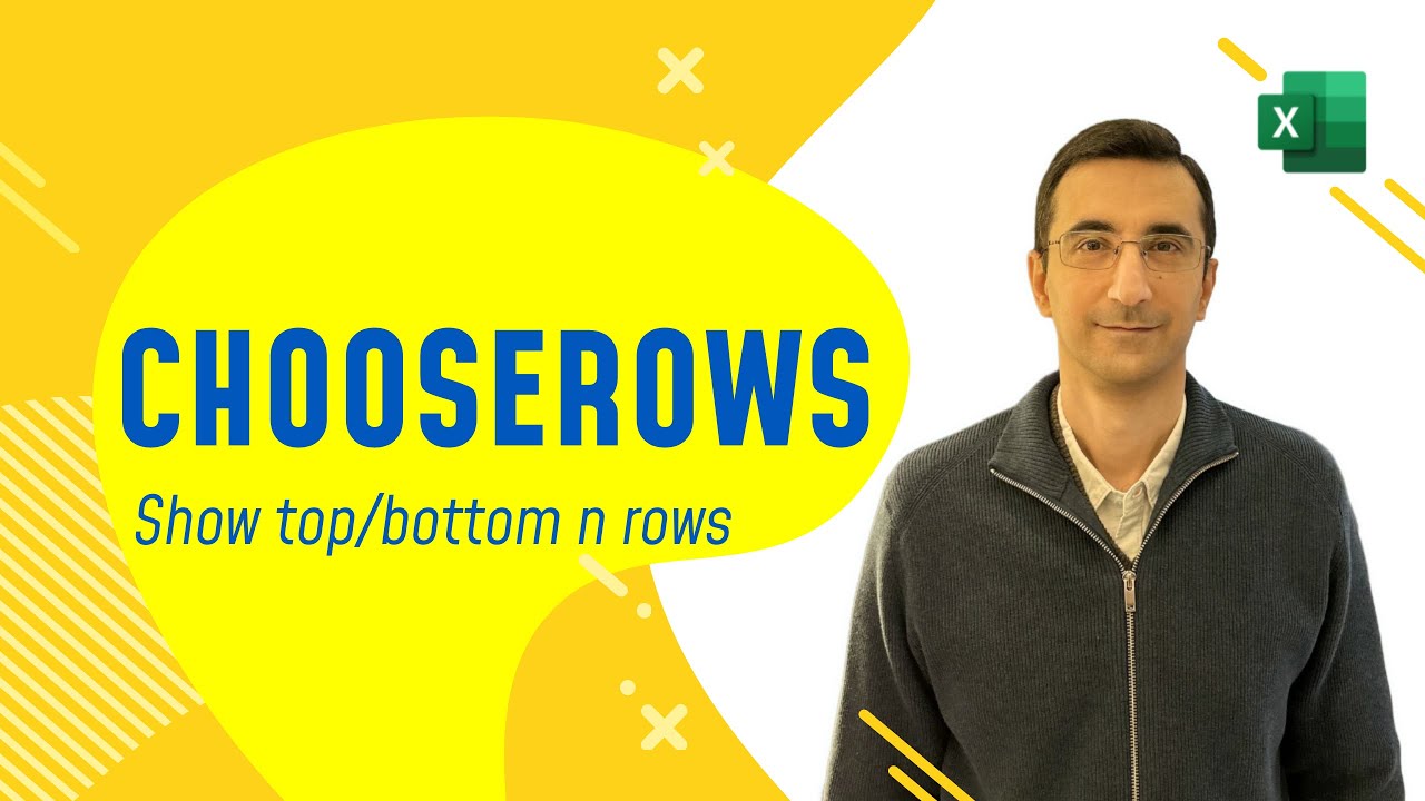 The CHOOSEROWS Function in Excel — What It Does & How to Use It?