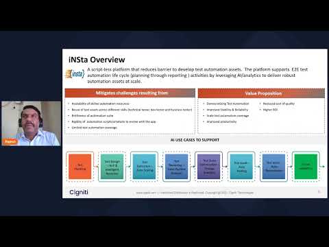 QAI STC 2022 | Tools & Demos | Rajesh Sarangapani, SVP – Innovation, Cigniti