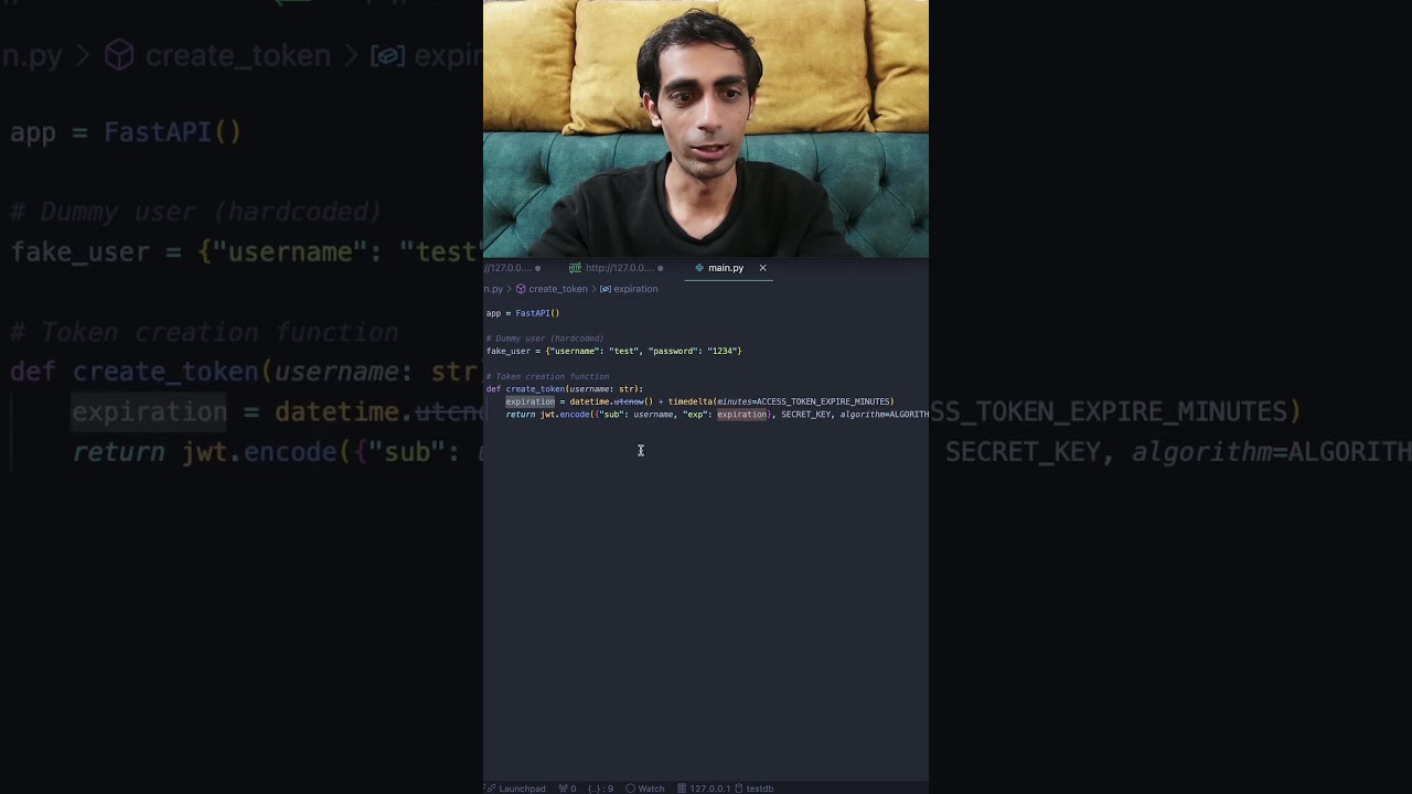 How to Add JWT Authentication in FastAPI (Python) | Easy Tutorial