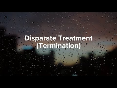 The Disparate Treatment Test (Termination)