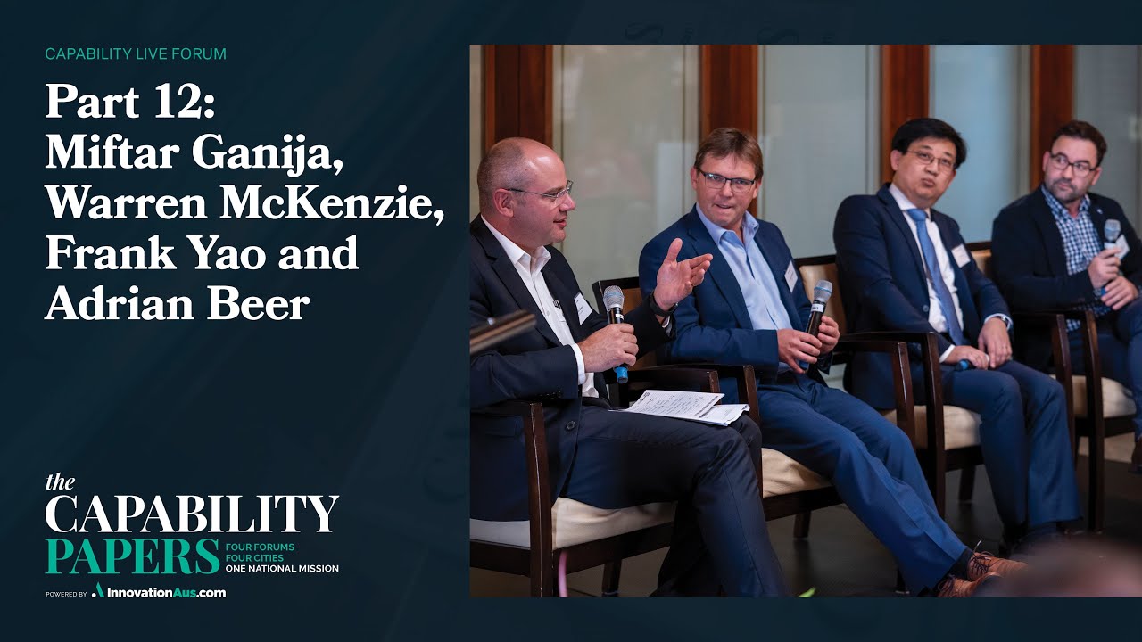 Professor Miftar Ganija, Warren McKenzie, Frank Yao and Adrian Beer