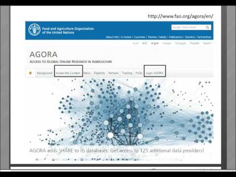 Literature Research on Nutrition - Browsing AGORA