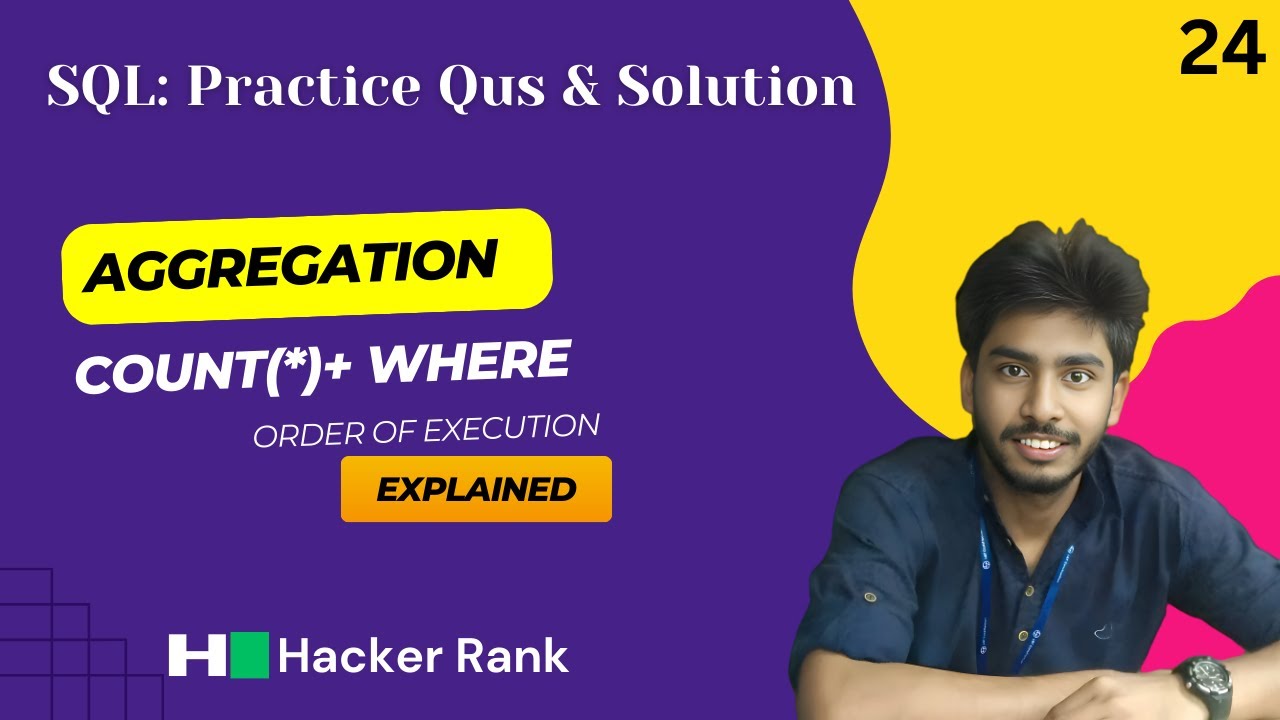 24) Revising Aggregations-The Count | Hackerrank sql questions | SQL | sql tutorial |sql full course