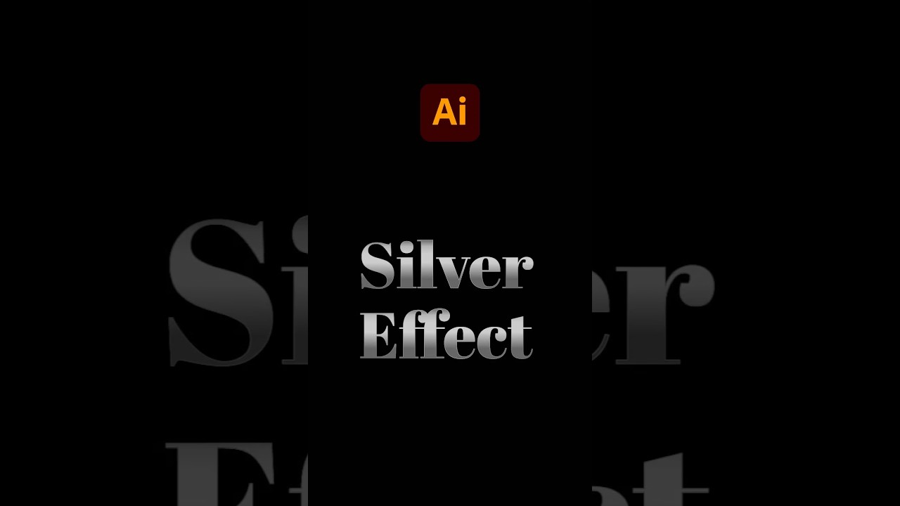 How to Create a Silver Text Effect in Illustrator | Easy Tutorial