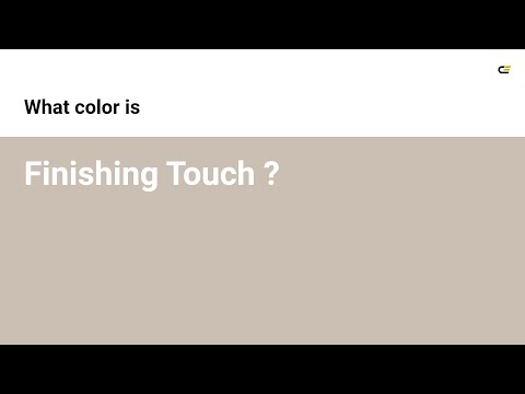 Finishing Touch color #cbbfb3 hex color - Yellow color - Cool color cbbfb3