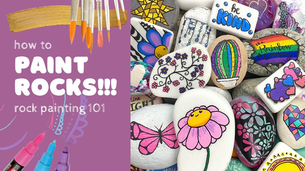 How to Paint Rocks Step by Step || Rock Painting for BEGINNERS || Start Stone Painting Today!