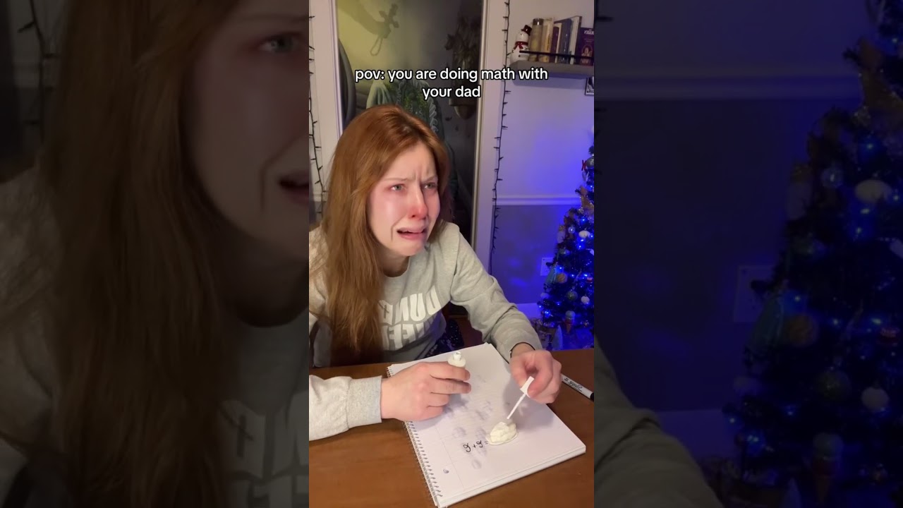 Only time my dad ever yelled at me was doing math homework 😭 #relatable #shorts #funny #math #fypシ