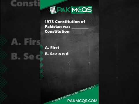 1973 Constitution of Pakistan was _____________ constitution?