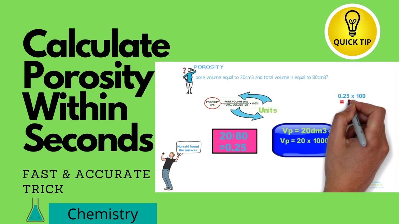 calculate porosity [Fast & Accurate Trick]
