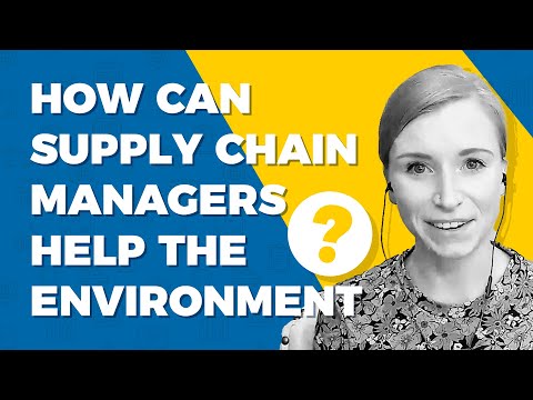 Can I work in supply chains and still do good for the environment?