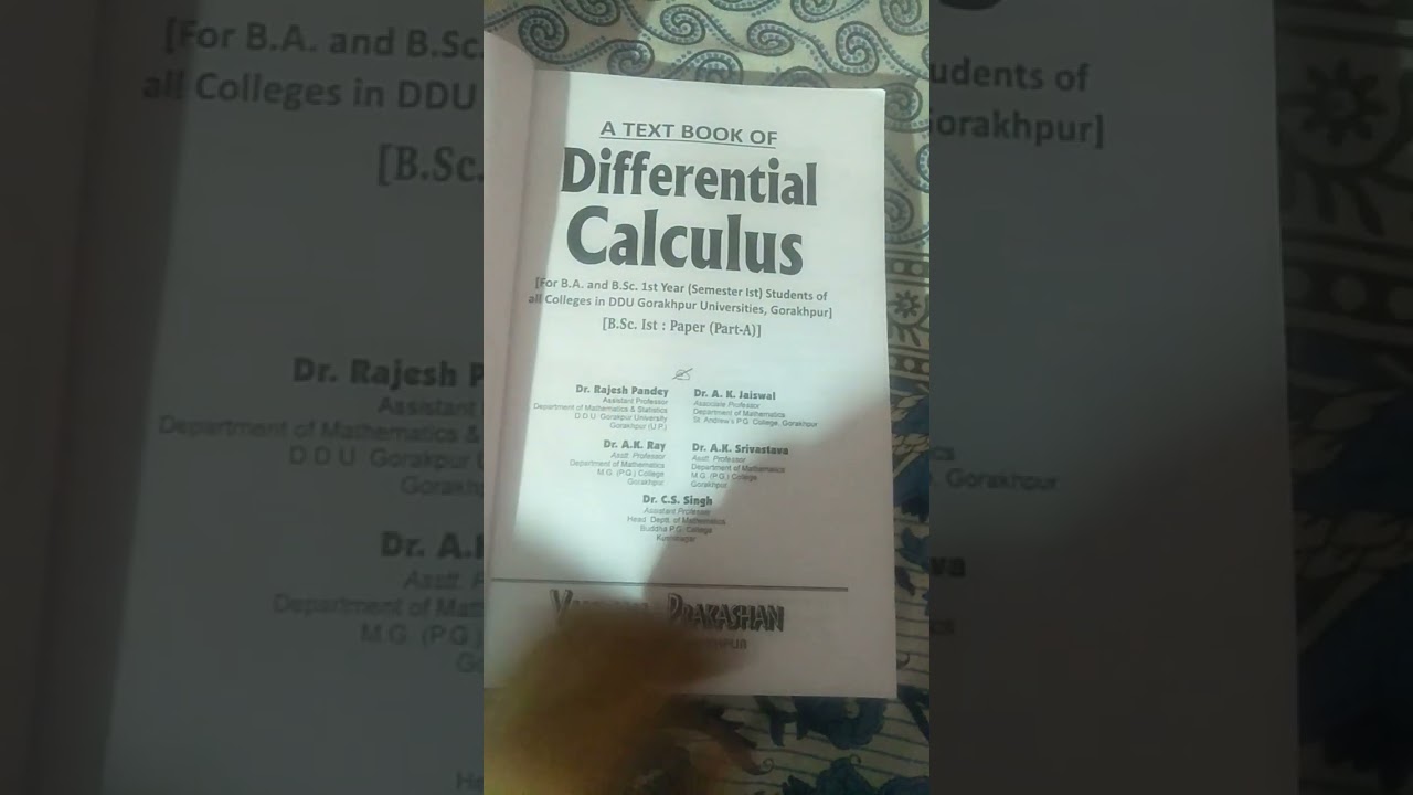 bsc maths 1st semester book 😄