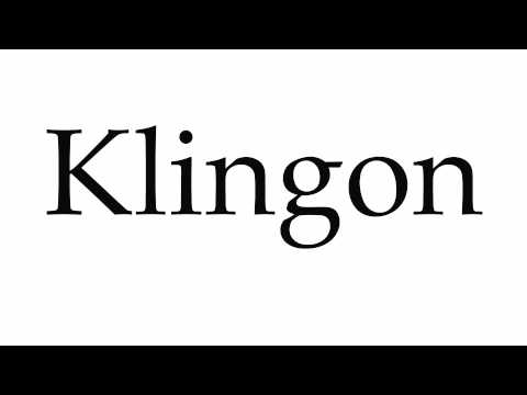 How to Pronounce Klingon