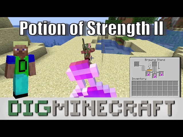 How to make a strength II potion in Minecraft