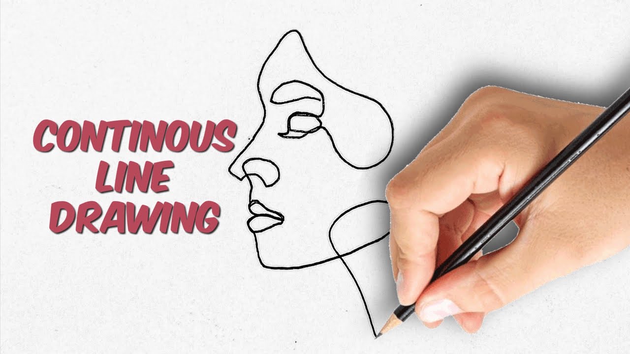 How to Sketch a Stunning Girl in One Continuous Line!