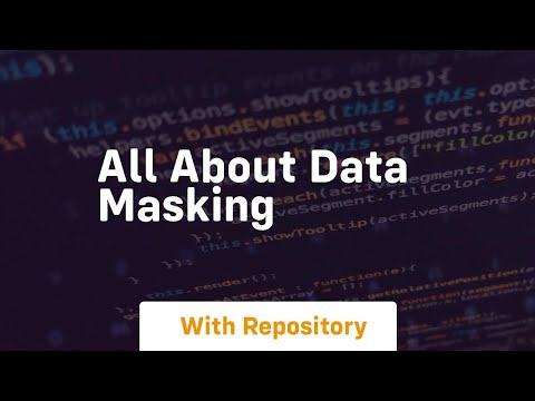 all about data masking