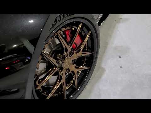 Jaguar Ftype R Carbon Fiber Lip & Custom AG Wheels Installed