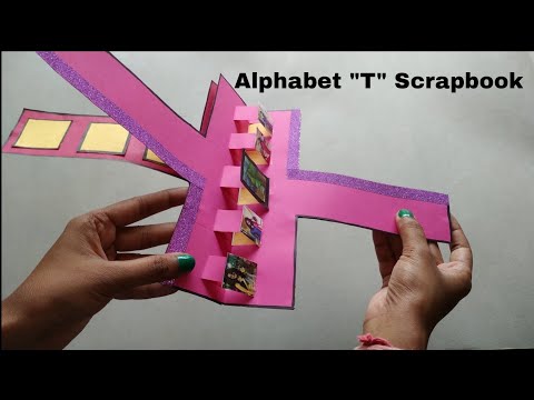 Alphabet T Gift Box and Scrap Book | SS Craft Mantra | How To Make An Alphabet T Gift Box |