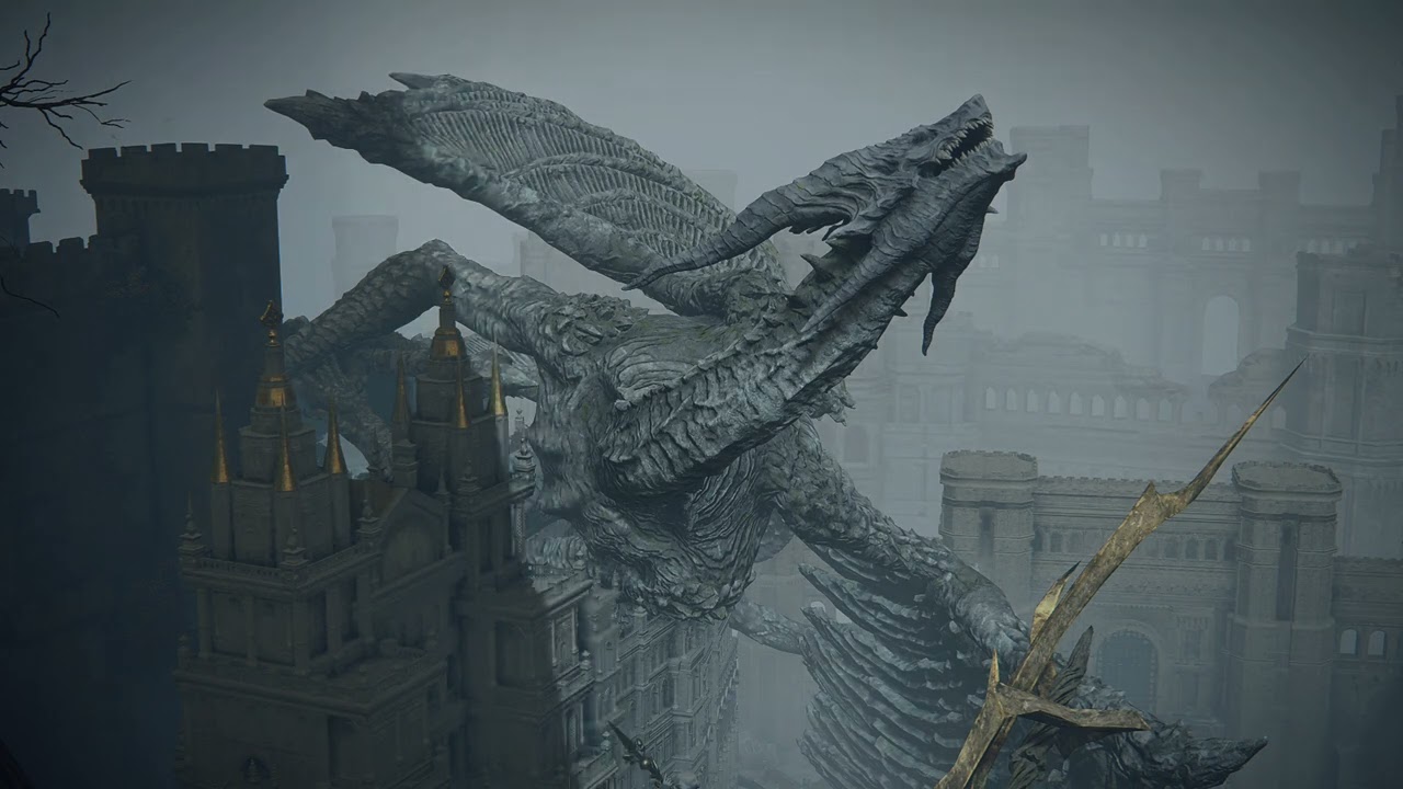 elden ring Lyndell capital dragon wallpaper