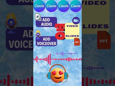 Add Audio to Canva Designs (EASY Tutorial for Beginners) [2024] #shorts