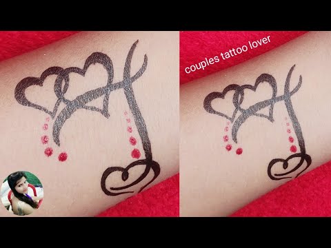 Styles Heart❤ Letter Tattoo Design || J❤ Letter Heart Tattoo Design || beautiful Tattoo🔥