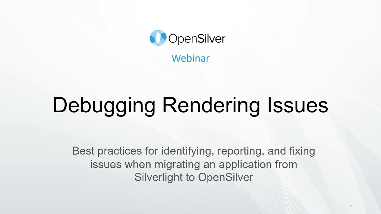 Debugging OpenSilver Rendering Issues - [Silverlight to OpenSilver Migration]