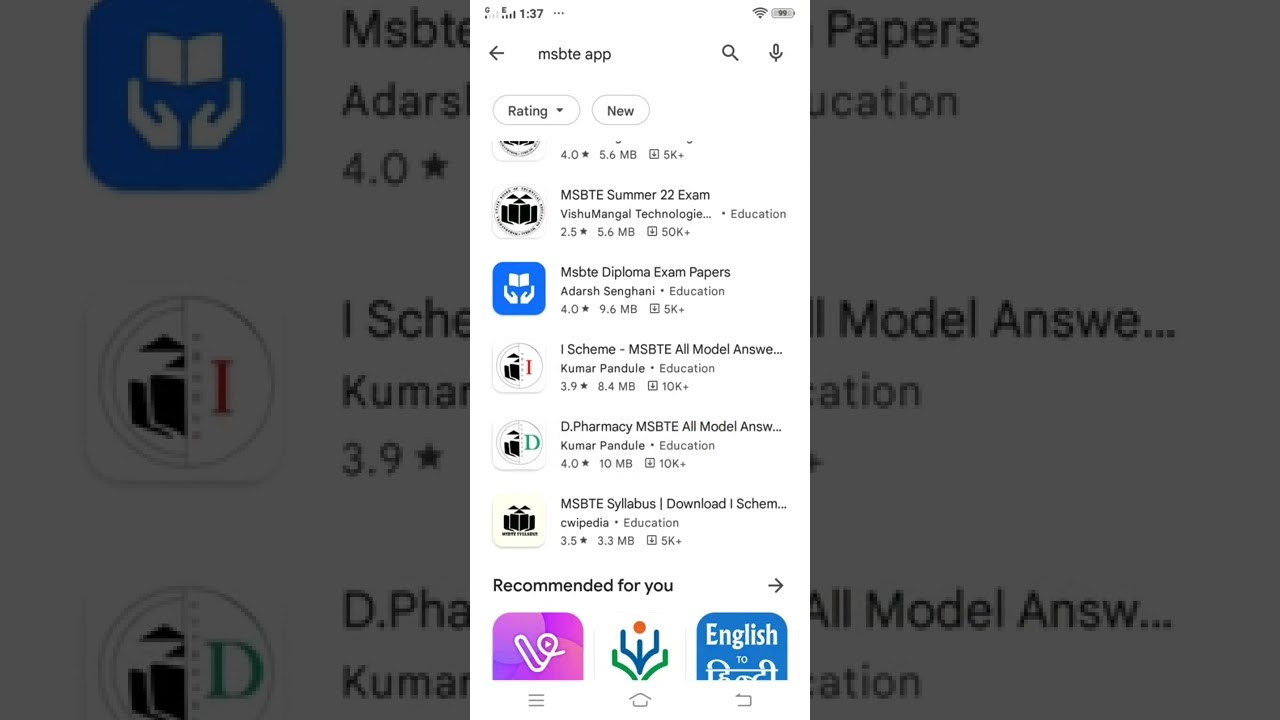 #MSBTE online exam app how to download in ply store #important watch full -vlog -2👍📚
