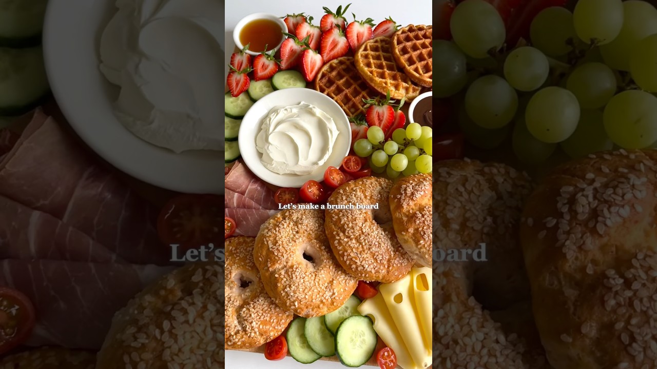 Brunch Board😍 Perfect for Mother’s Day💛 #brunch #breakfast #healthybreakfast