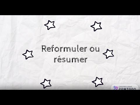 Stratégie de lecture - Reformuler ou résumer