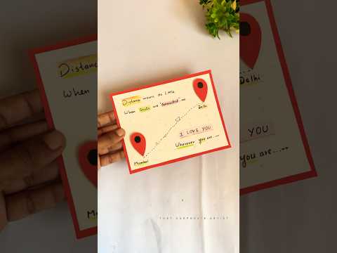 Cute gift ideas for long distance relationship 🎀 #diy #art #papercrafts #cutestuff #cutethings