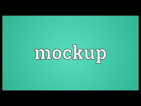 Mockup Meaning