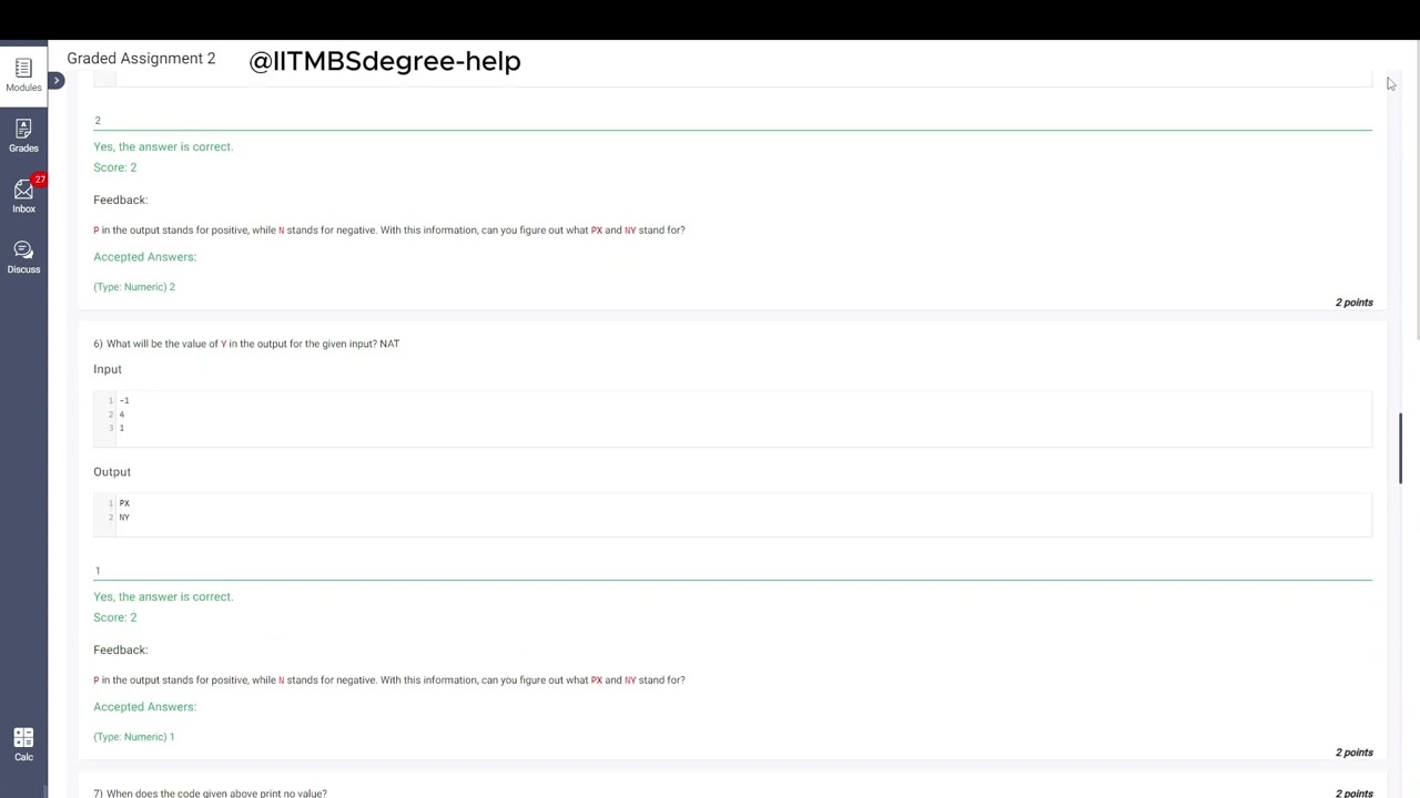 Week 2 Graded Solutions | Python | Foundational Level | IITM BS Online Degree