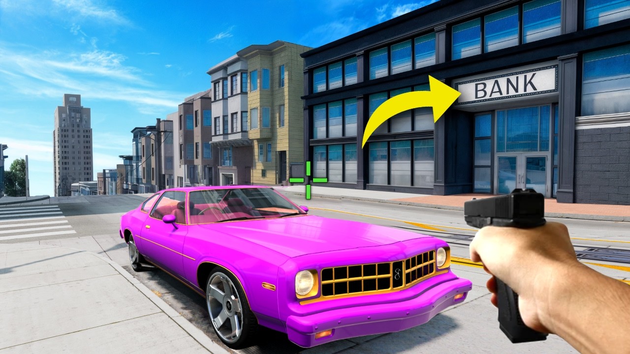 Robbing a BANK in BeamNG!