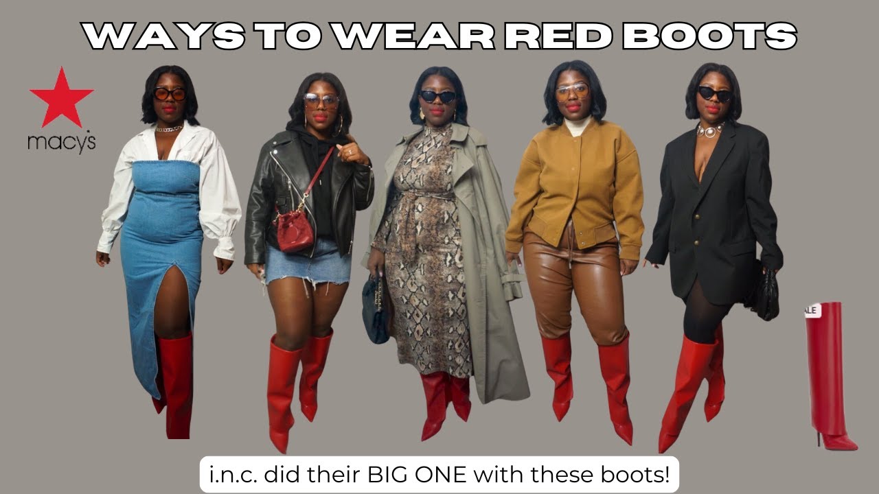 HOW TO STYLE RED BOOTS THIS WINTER| EASY OUTFIT IDEAS